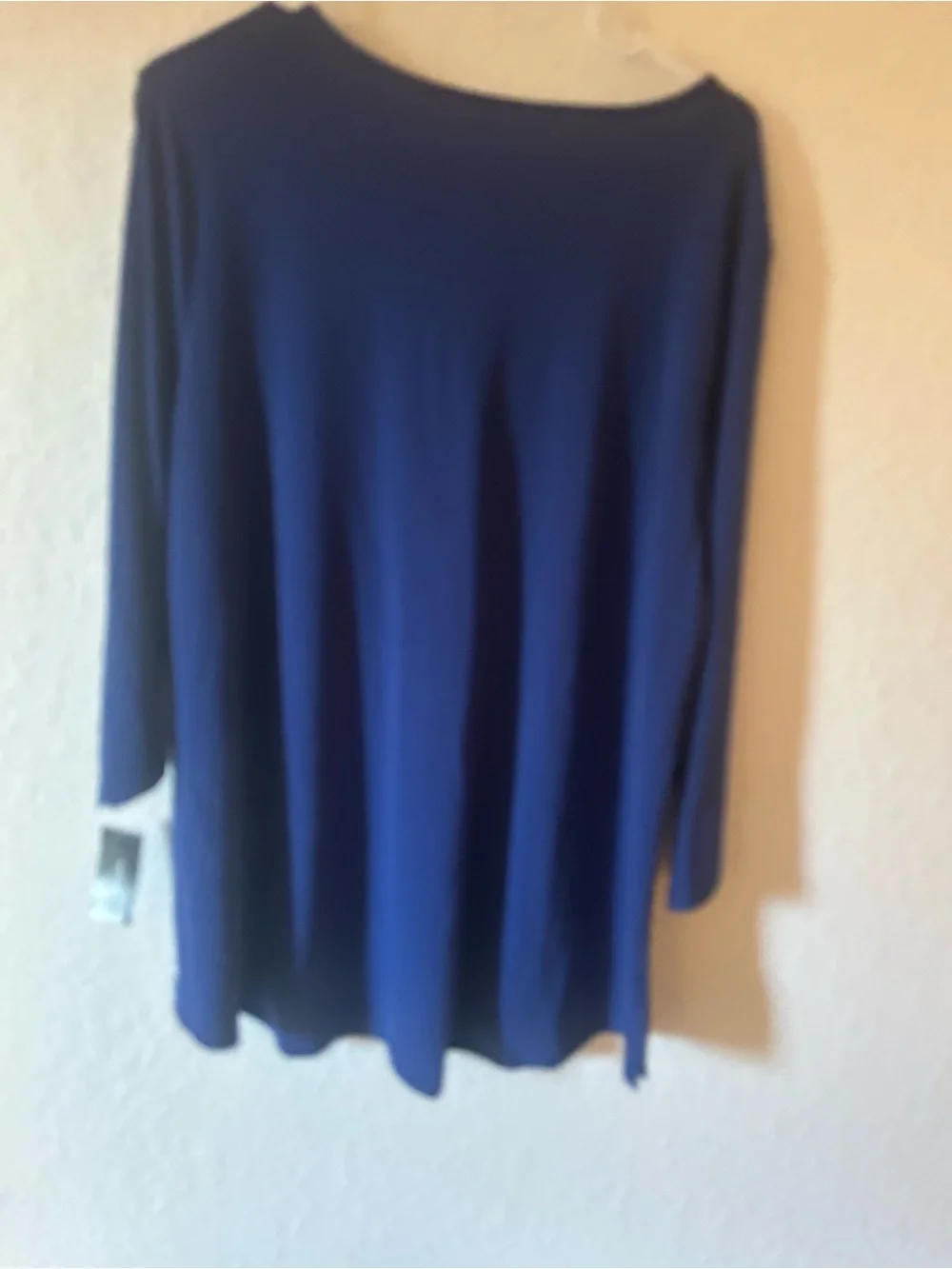 Alfani | Tops | Alfani Woman Navy Blue Keyhole Top With Gold Accent ...